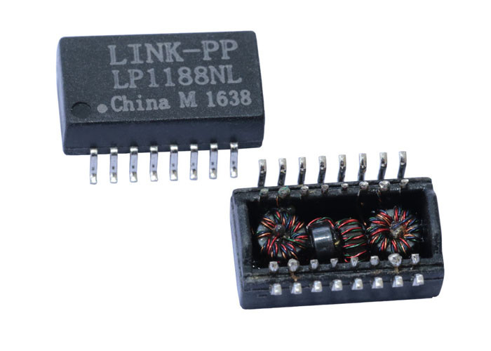 Puerto 16Pins LP1188NL del módulo del Magnetics del transformador del Lan de TS8121C LF solo