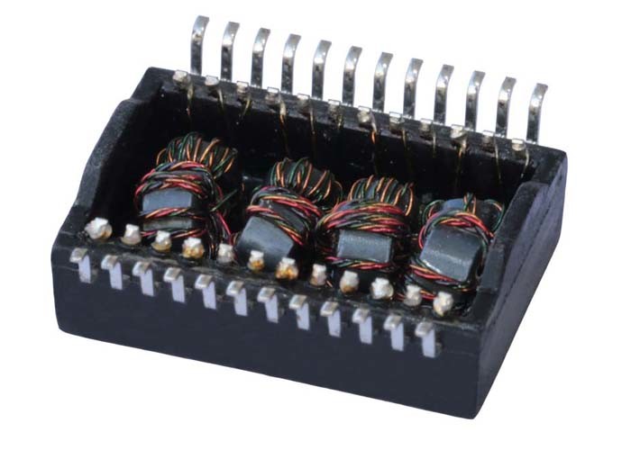 Gigabit Lan Transformer With Magnetic de G2462CE 720mA POE 24 pernos
